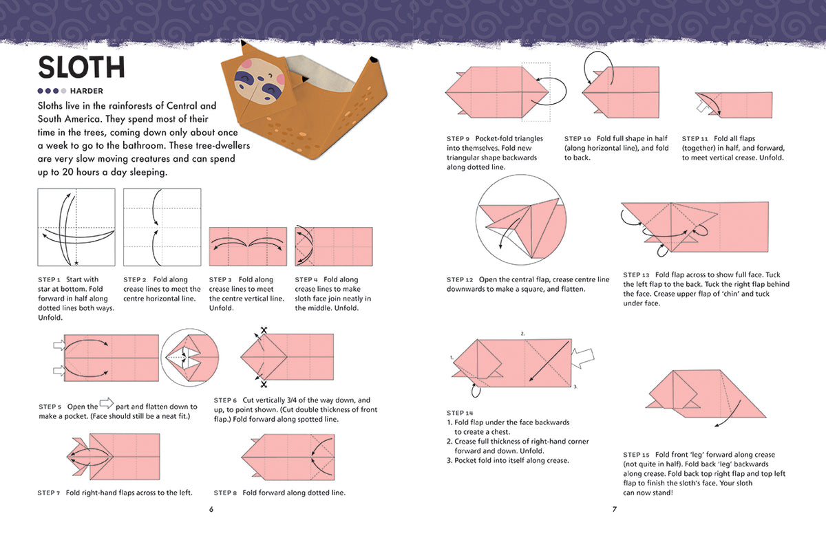 Origami Activity Book - Wild Animals – Lake Press